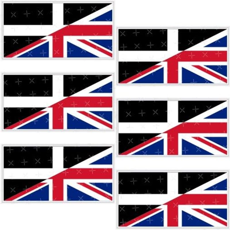 Cornwall County–UK Union Jack Flag, Cornish & British Flag Combination ...