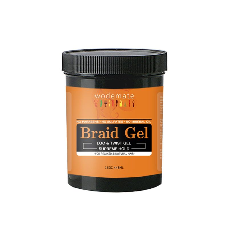 wodemate Braiding Gel | Neat Braid Gel & Shining Hair Jam & Edge ...