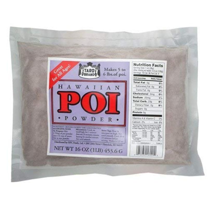 Hawaiian Poi Powder 1lb Bag - Makes 5 - 6 Pounds of Hawaii Poi ...