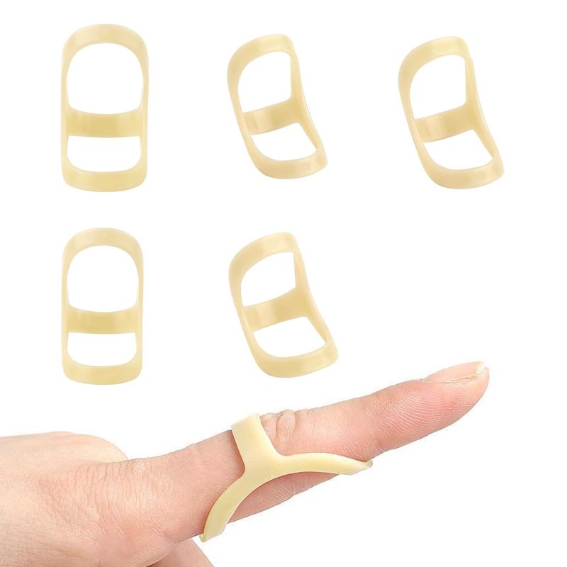 HYSSBR 5Pcs Splint Finger Straightener Brace Soft Elastic Splint ...
