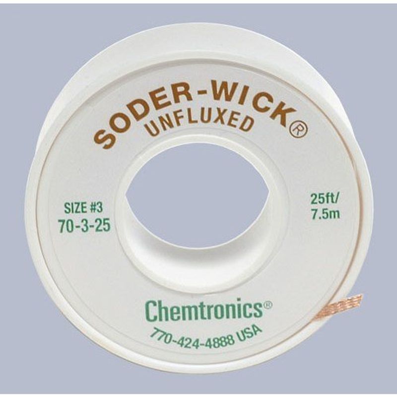 Chemtronics 70-3-25 SODER WICK.080 GREEN - Online Marketplace - EveryMarket