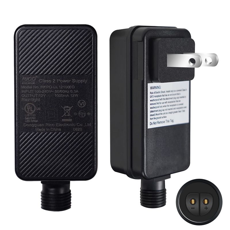 12V 1A Class 2 Power Supply, LED Transformer Replacement, Outdoor Low ...