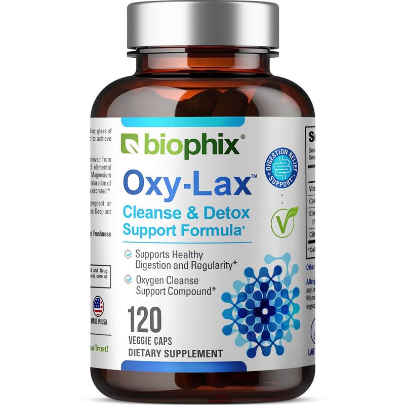 biophix Oxy-Lax 750 mg 120 Vcaps - Natural Laxatives for Occasional ...