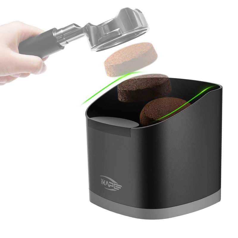 IKAPE Espresso Knock Box for Coffee Grounds, Barista Tool Enhanced for ...
