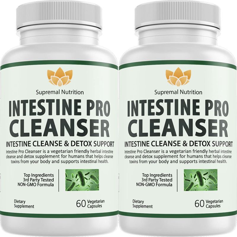 Supremal Nutrition (2 Pack) Intestine Pro Cleanser, Cleanse & Detox ...