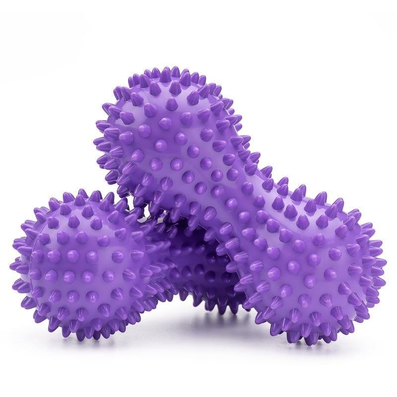 Famgee Peanut Shape PVC Hard Spiky Massage Ball Trigger Point Deep ...