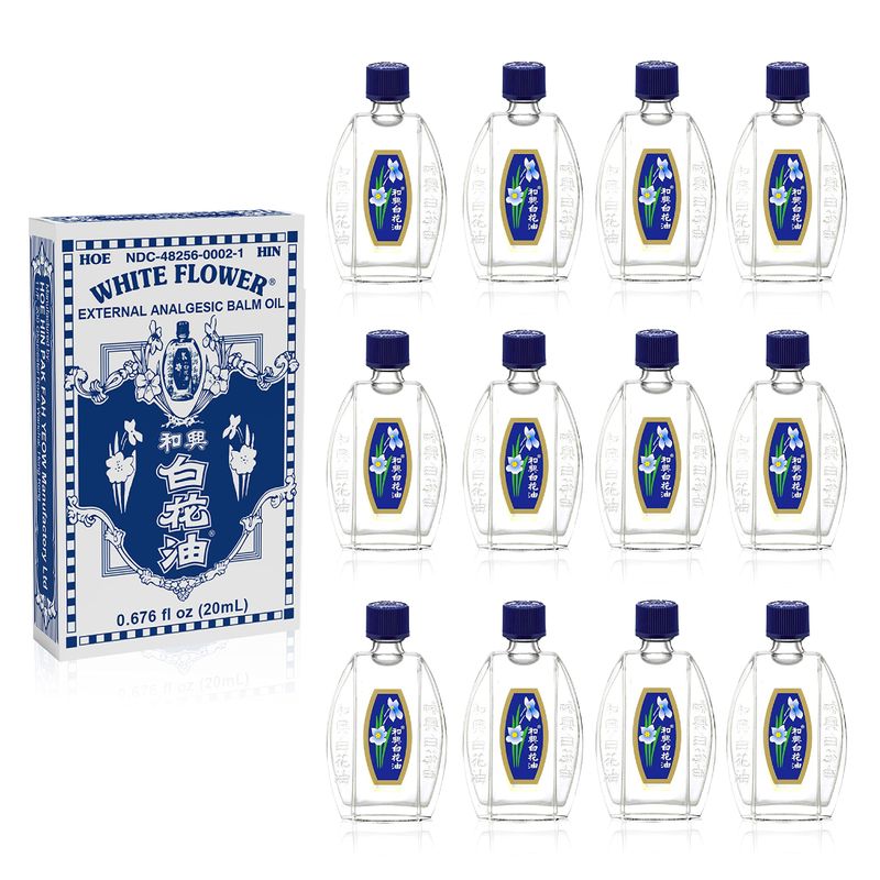 White Flower External Analgesic Balm Oil Pain Relief Oil 20ml/ 0.676fl ...