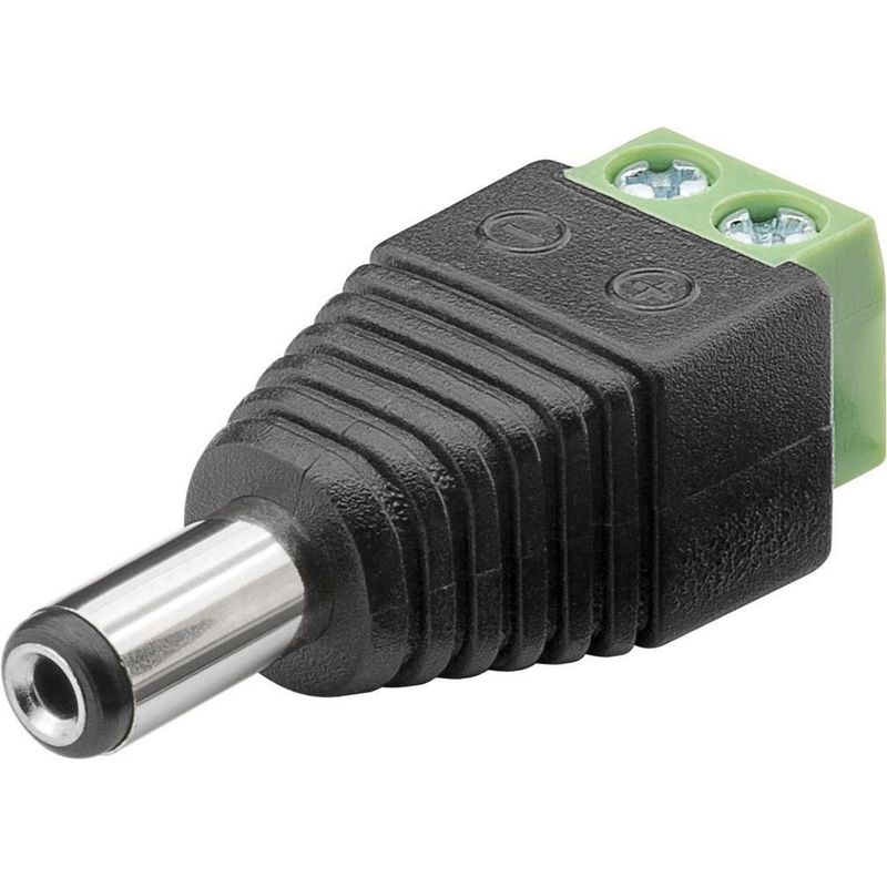 goobay Terminal Block 2-pin - DC Plug (5.50 x 2.10 mm); Terminal Block ...