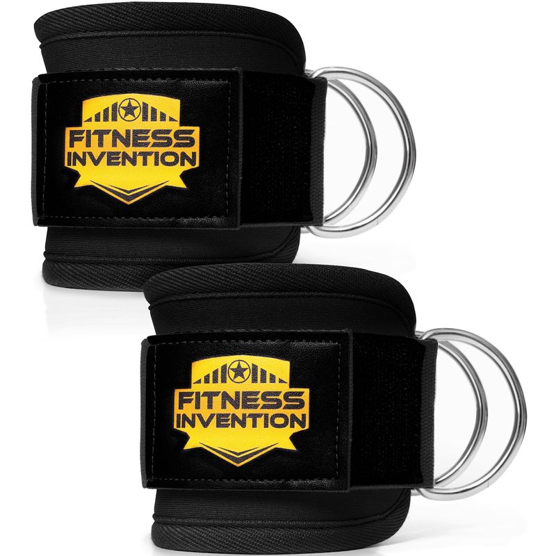 Ankle Straps for Cable Machines (Pair) – Adjustable Padded Ankle Cuffs ...