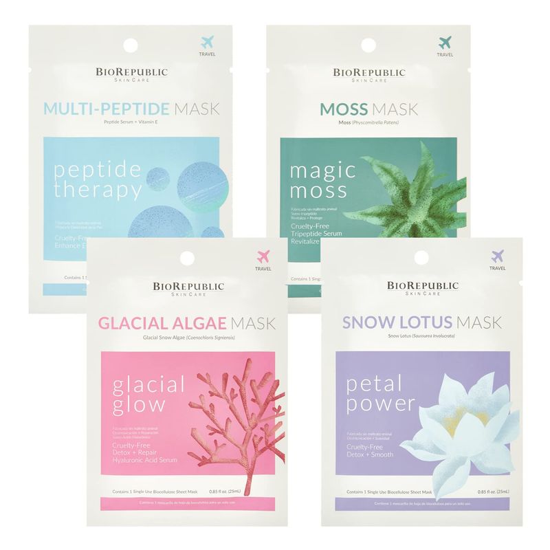 BioRepublic SkinCare Biocellulose Facial Sheet Masks | Nature Inspired ...
