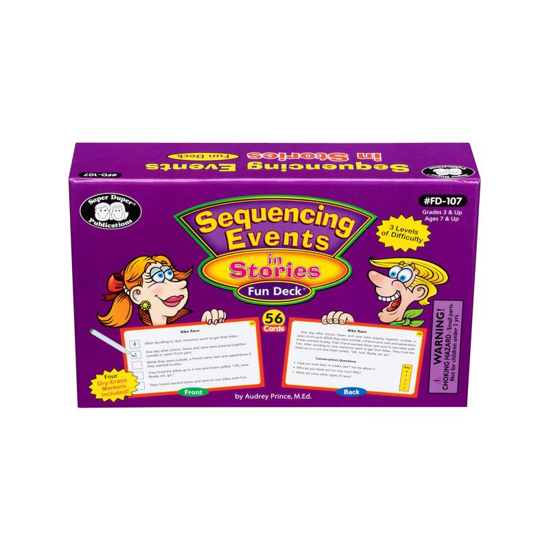 Super Duper Publications | Sequencing Events in Stories Fun Deck Flash Cards | Educational ...
