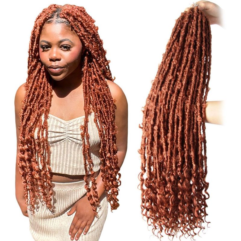 Crochet Butterfly Locs with Curly Ends 30 Inch, Boho Distressed ...
