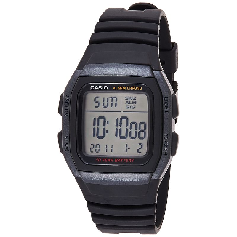 Casio Men's W96H-1BV Classic Sport Digital Black Watch - Online ...