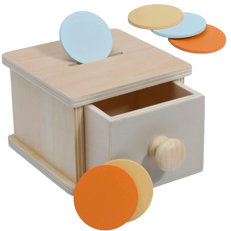 Montessori Mama Montessori Coin Box, Montessori Toys for 1 Year Old ...