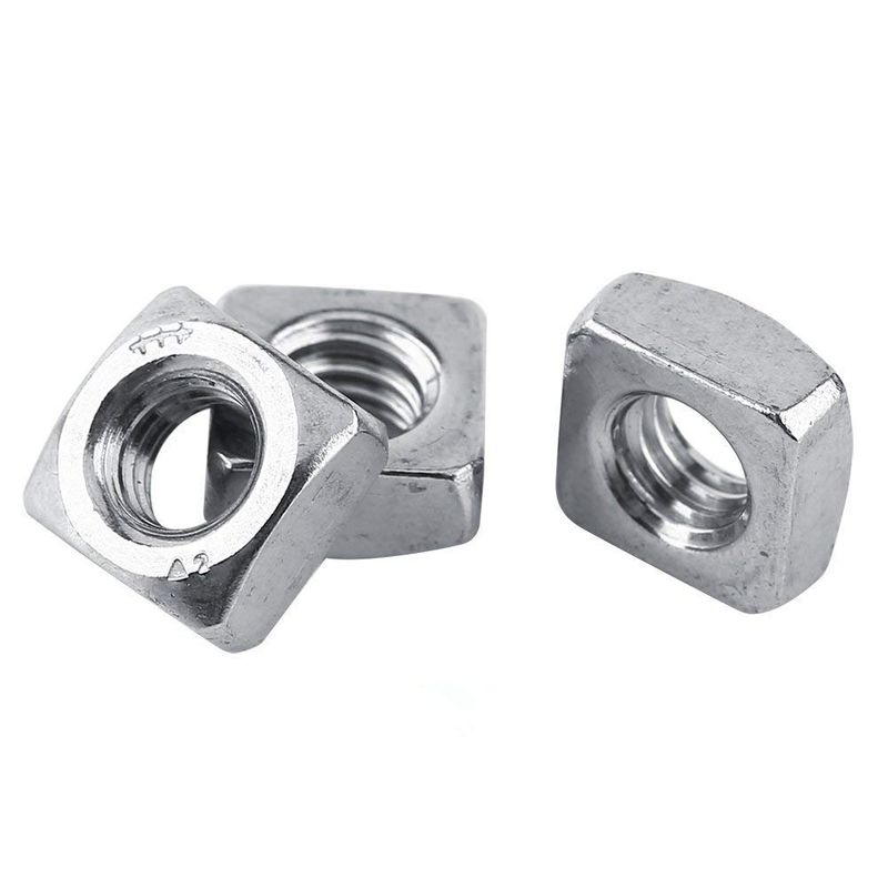 M3-M8 DIN557 SS304 Squares Nut Fastener Stainless Steel Metric Thread ...