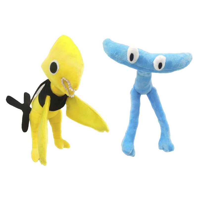 Rainbow Friends Chapter 2 Plush Toy Yellow/Cyan Upgrade Horror Game ...