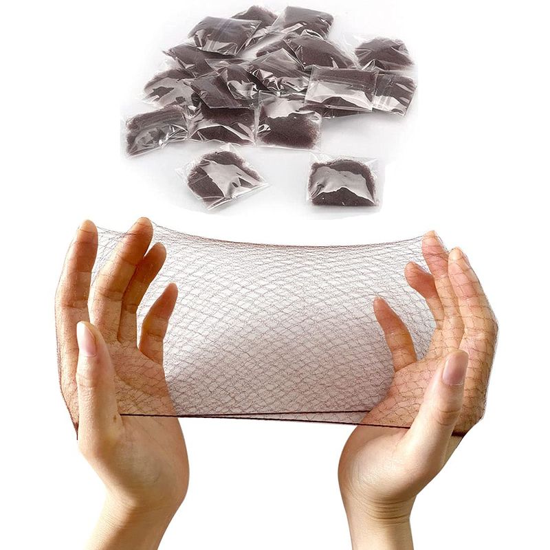 20 Pcs Hair Nets for Women Bun,Invisible Hair Nets Elastic Edge Mesh ...