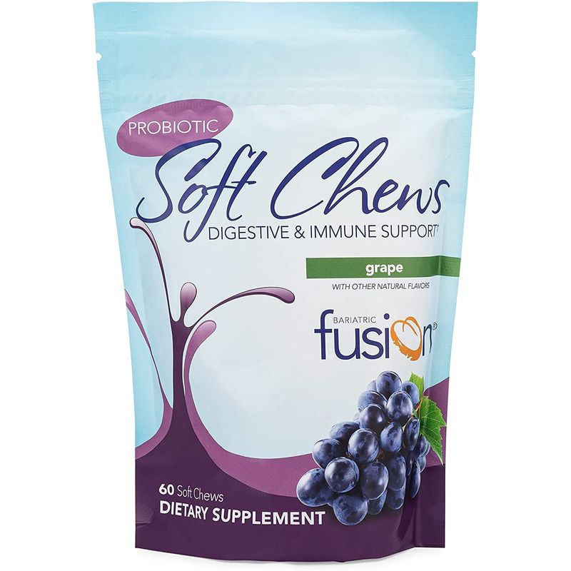 Bariatric Fusion Probiotic Soft Chews | Grape Flavor Chewy Bariatric ...