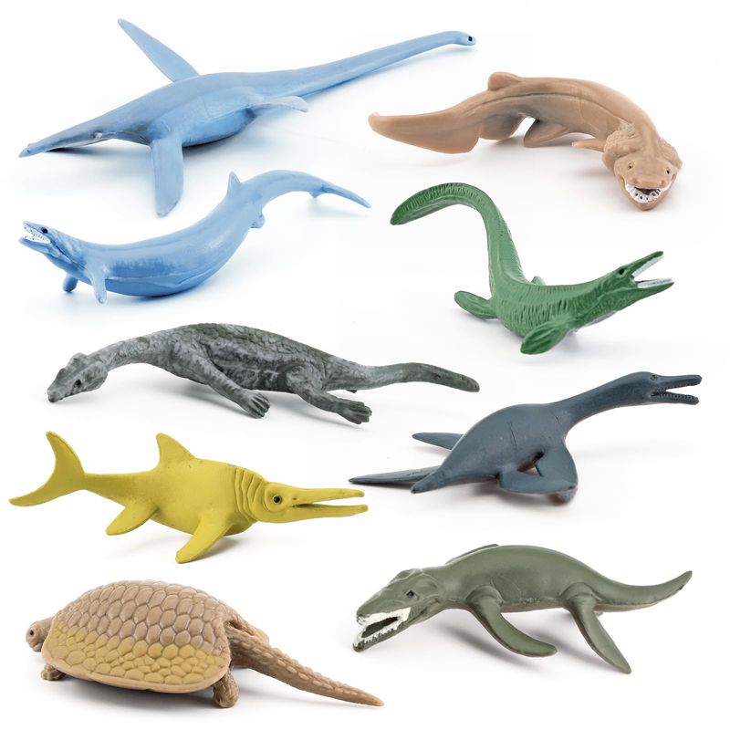 BRETOYIN Mini Prehistoric Sea Creatures Toys Ancient Sea Animal Toys 2 ...