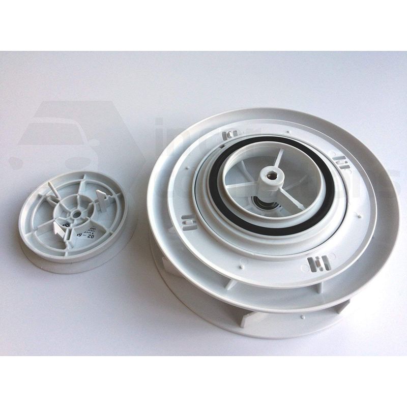 Small Low profile rotary roof vent for vans buses - White - wind driven ...