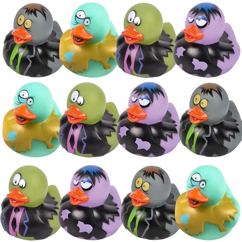 ArtCreativity 2 Inch Zombie Rubber Ducks (12Pack) - Halloween Rubber ...