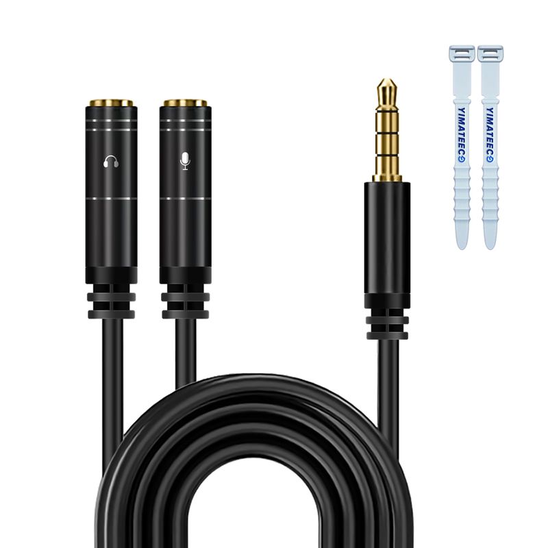 YIMATEECO Headphone Splitter 3.5mm Jack Splitter Headphone Splitters 2 ...