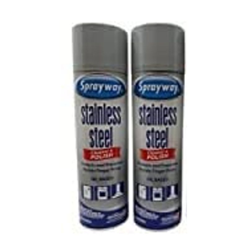 Sprayway SW841 Aerosol Stainless Steel Polish & Cleaner, 15 oz (15 oz can, Pack of 2) - Online ...