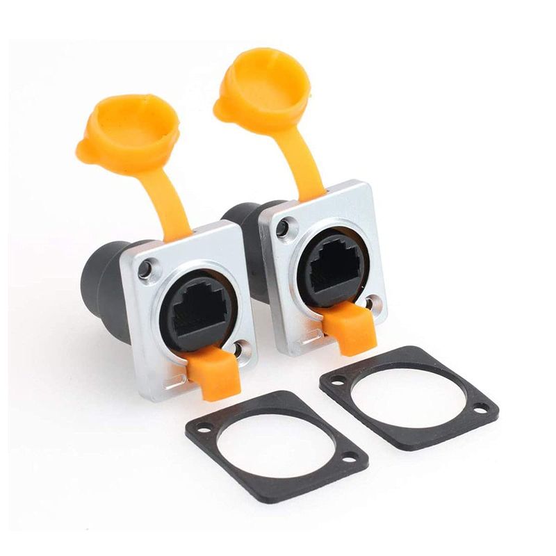 SZRMCC Cat5eRJ45 Ethernet Panel Mount Socket IP65 Waterproof Connector ...