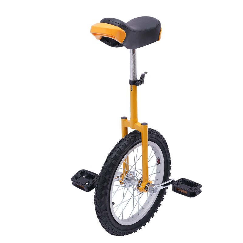 24 Inch Wheel Unicycle,One Wheel Bike with Rim and Pedals,Modern Steel ...