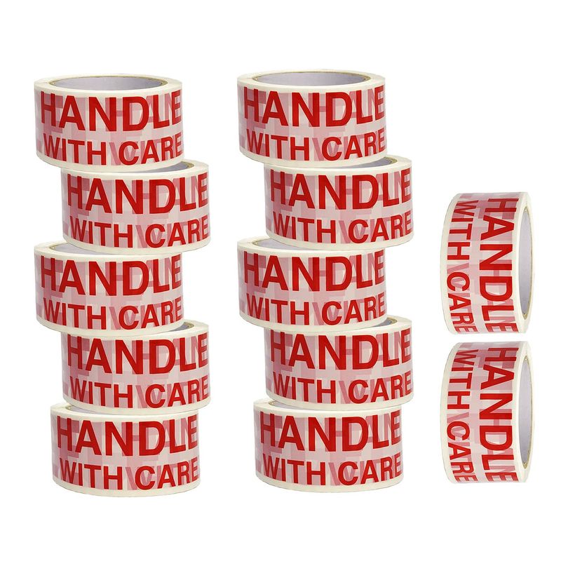 Edenpack 12 Roll Fragile Handle With Care Printed Packaging Tapes Low ...