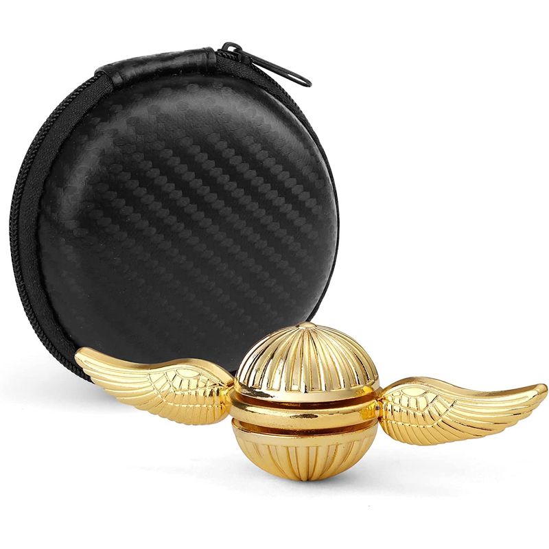 Golden Fidget Stainless Steel Gear Spinner Cube Finger Finger Spinning ...