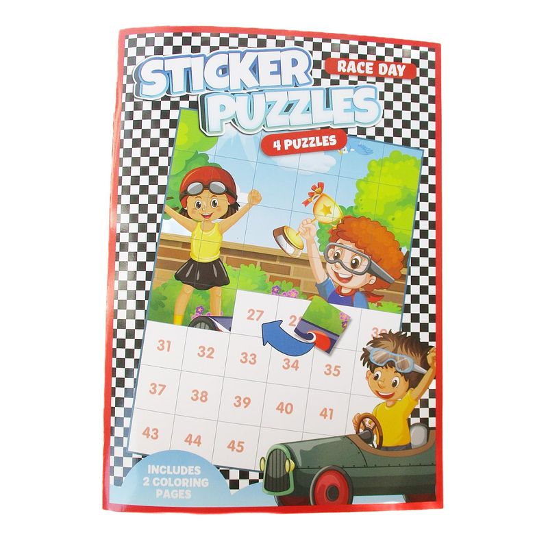 Making the Grade Sticker Puzzle Book with 4 Puzzles and 2 Coloring ...