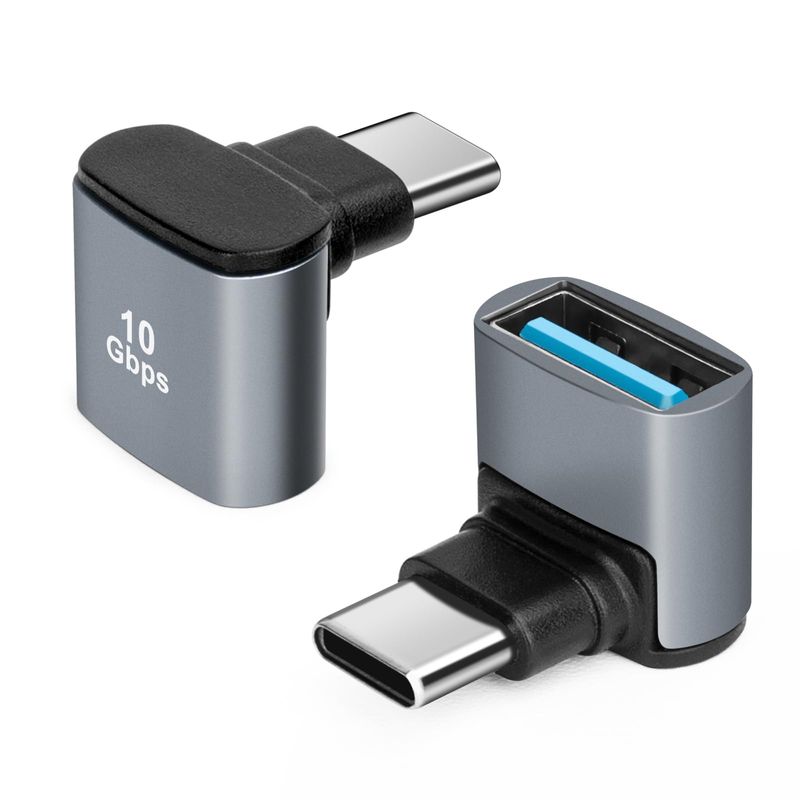 Seminer 90 Degree USB C to USB 3.1 OTG Adapter (2 Pack), Right Angled ...