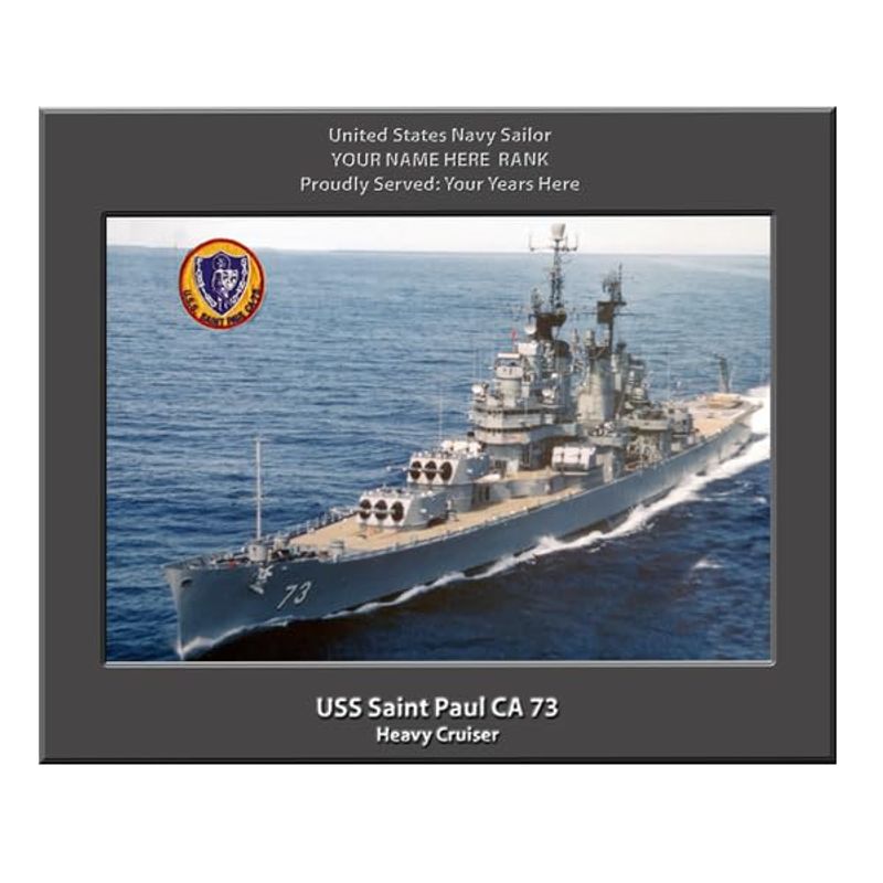 USS Saint Paul CA-73 Personalized United States Navy Ship - Online ...