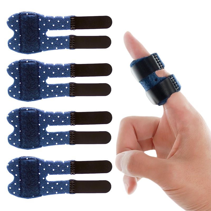 Hasny Finger Splint - 4pcs Breathable Thumb Splint Trigger Finger ...
