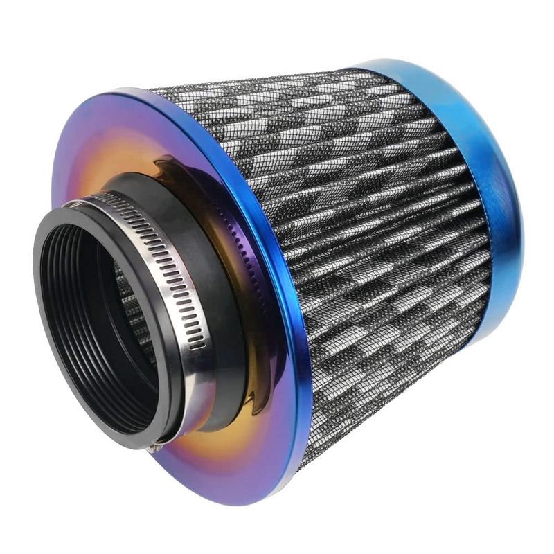 Cold Air Intake Filter, High Performance, Washable Filter, Clamp-On ...