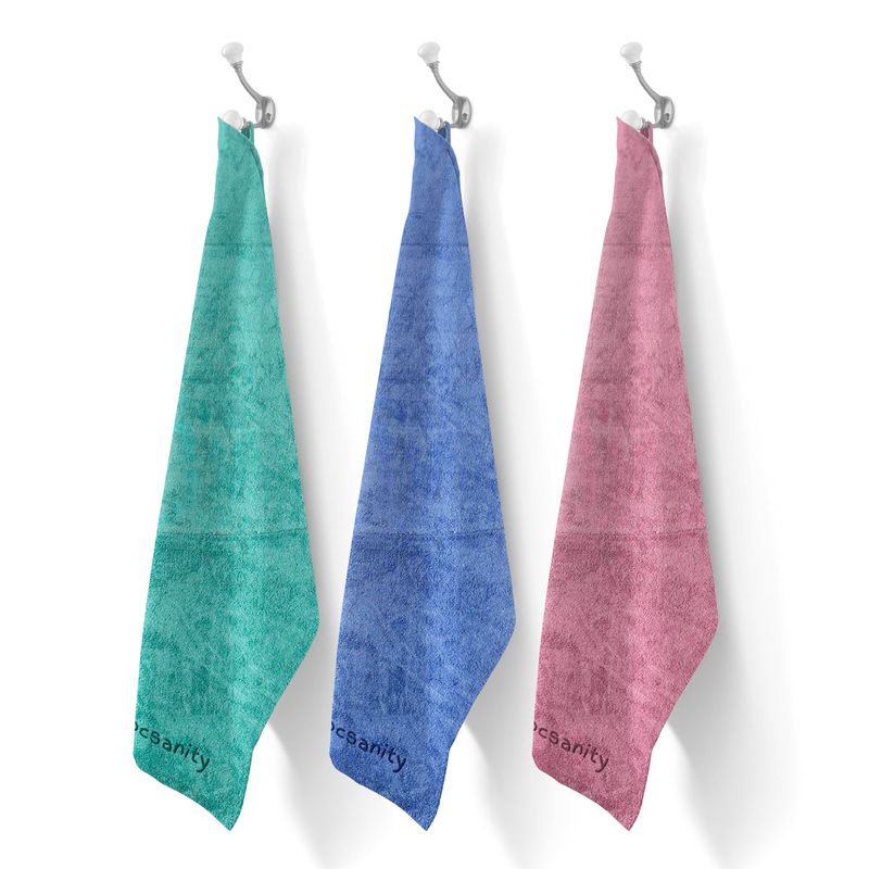 Locsanity Hair Towel Set, 3 Pack, for Dreadlocks, Locs, Sisterlocks and ...