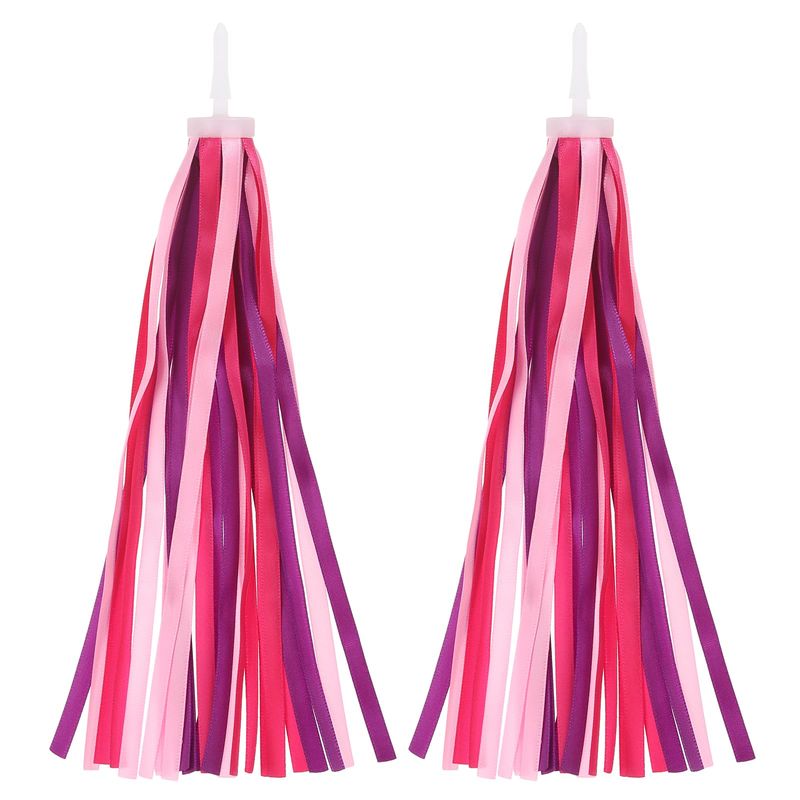 PATIKIL Bike Streamers, Colorful Scooter Handlebar Tassels Grips Ribbon ...