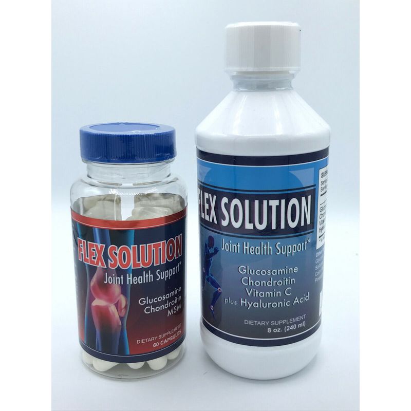 Kit Flex Solution Joint Health Support Liquid & capsules Glucosamine ...