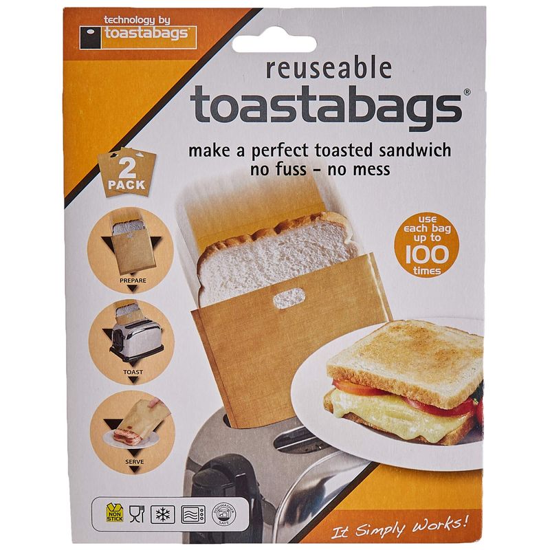 toastabags 100 use. Pack of 2. Perfect toasted sandwiches in your ...