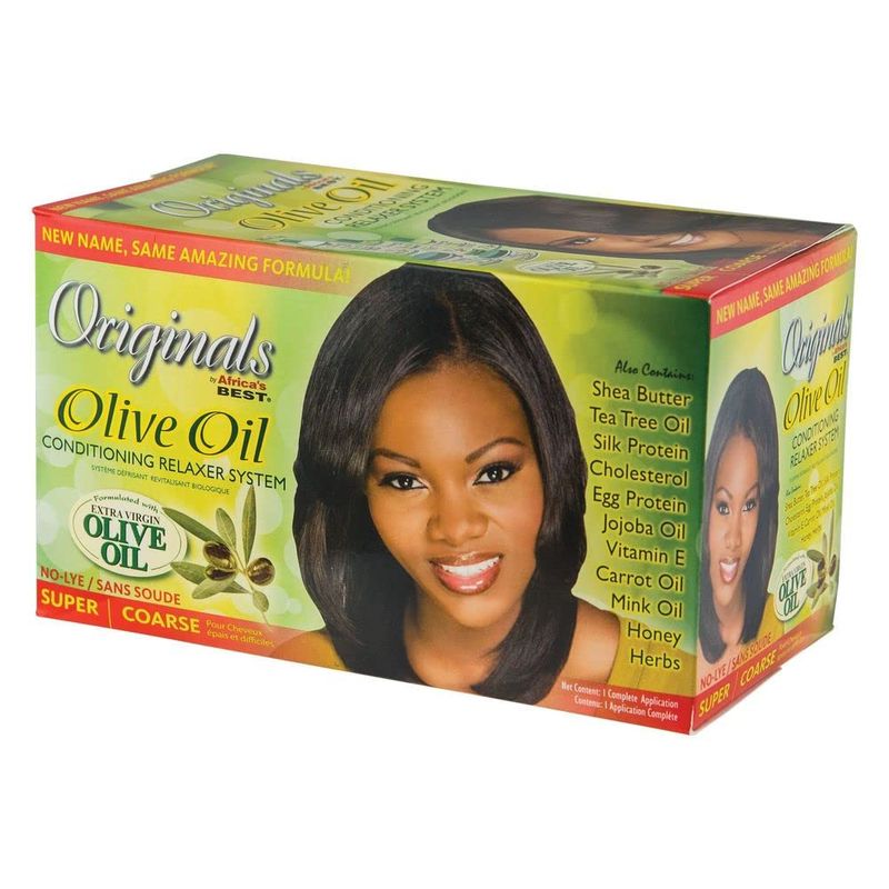 Originals by Africa's Best Olive Oil Hair Relaxer Kit, No lye Super ...