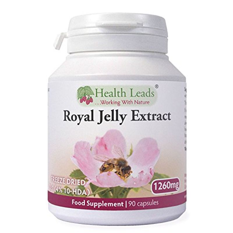 High Strength Royal Jelly Extract 3:1 (4% 10-HDA) 1260mg x 90 Capsules ...