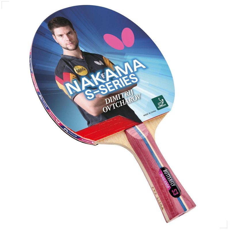 Butterfly Nakama S-3 Table Tennis Racket – Professional ITTF Approved ...