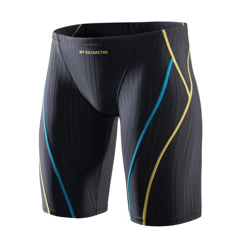 MY KILOMETRE Men's Jammers Long Swimming Trunks Swimming Swimsuit ...