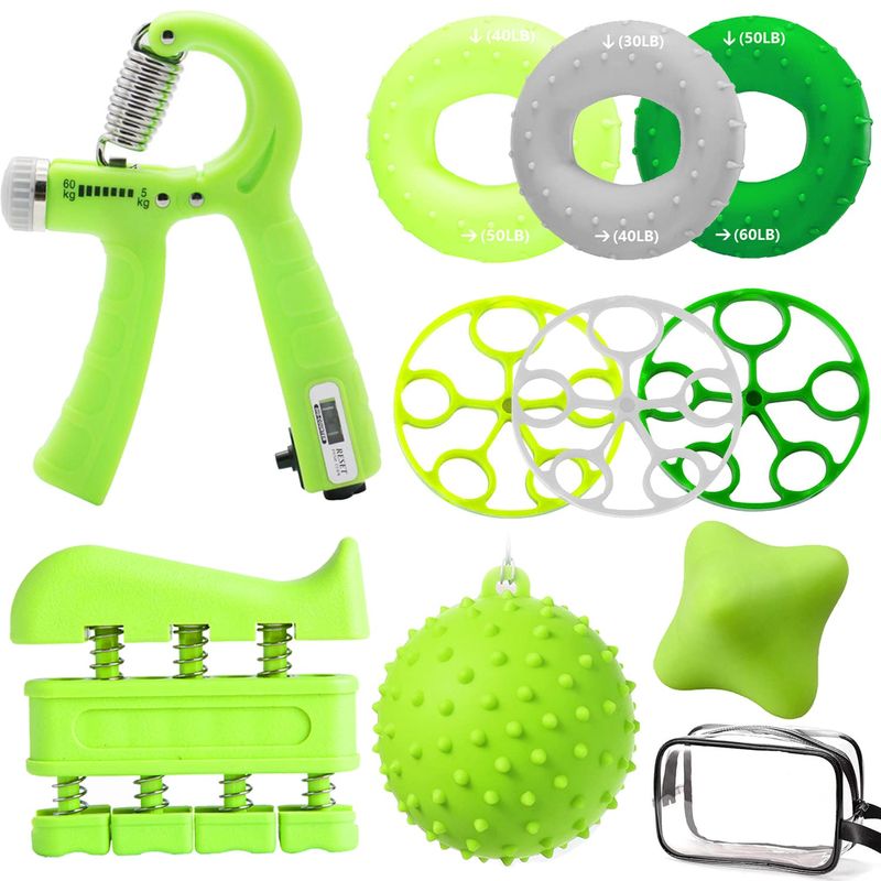 Hand Grip Strengthener 10 Pack, Grip strength trainer,Hand Gripper ...