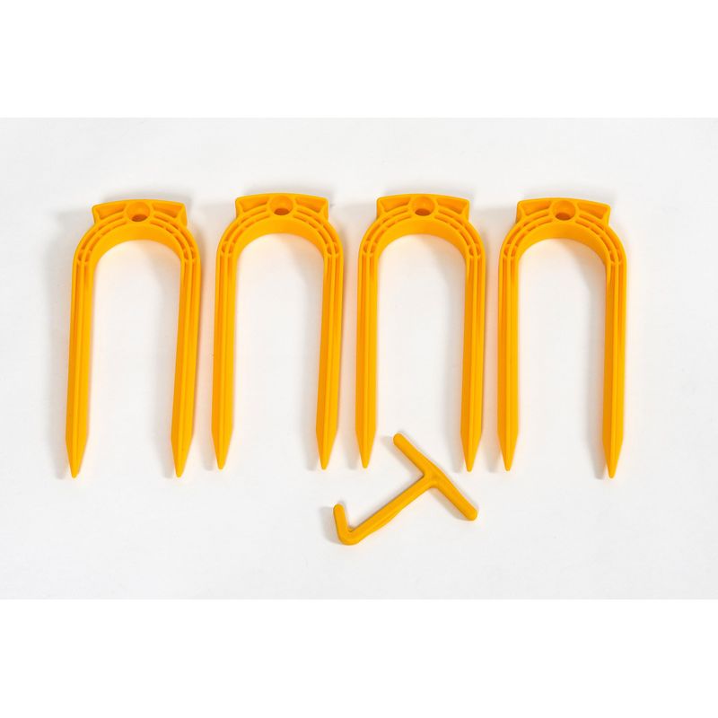 Samba Yellow Plastic Ground Anchors - Pack of 4 - Secures Portable ...