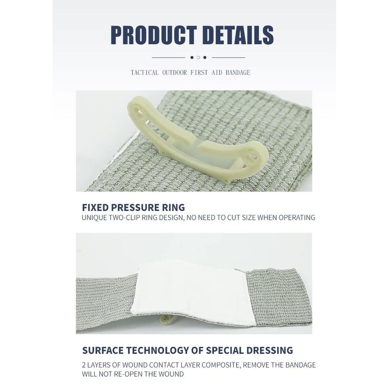 6 Inch Israeli Emergency Bandage Compression Pressure Trauma Wound ...