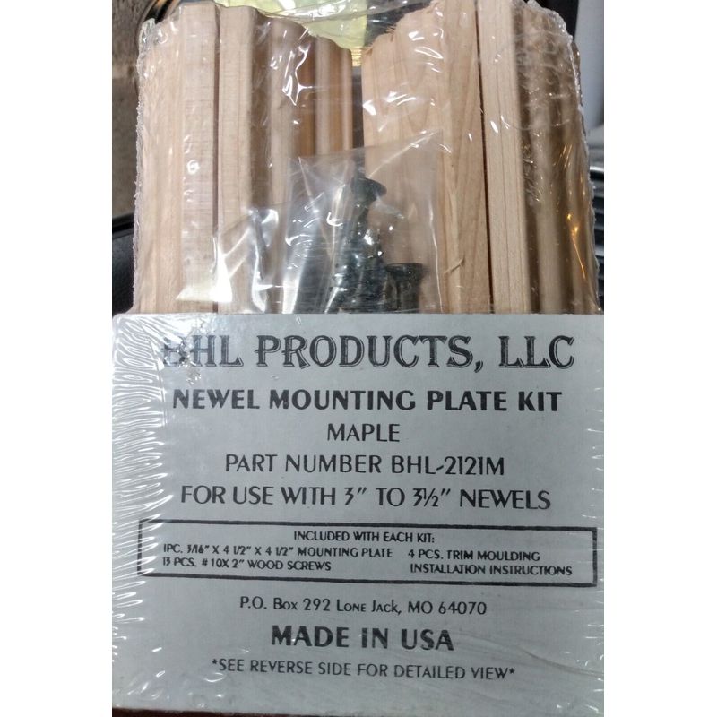 Stair Newel Post Steel Plate-Style Mounting Kit - Online Marketplace ...