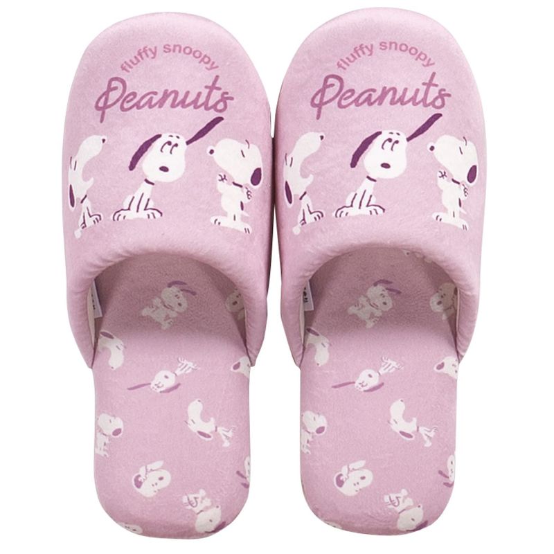 Senko Snoopy 64921 Snoopy Fluffy Snoopy Slippers, One Size Fits Most ...