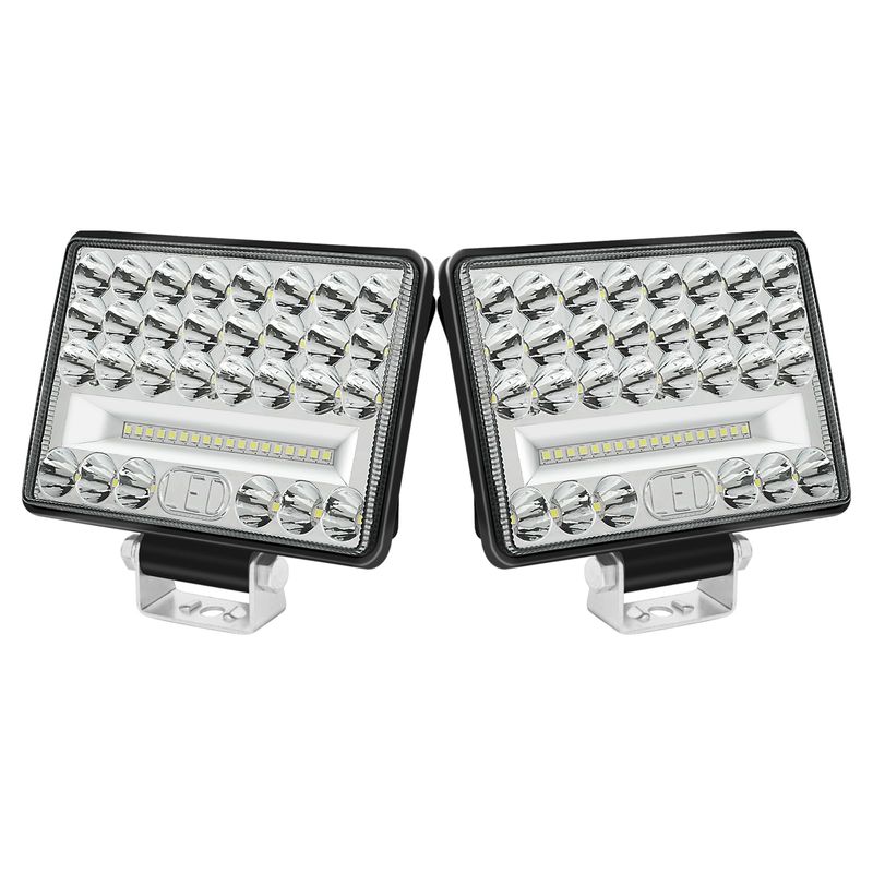 WELLIT 6 Inch LED Work Light Flood Spot12V 24V Rectangle Auxiliary ...